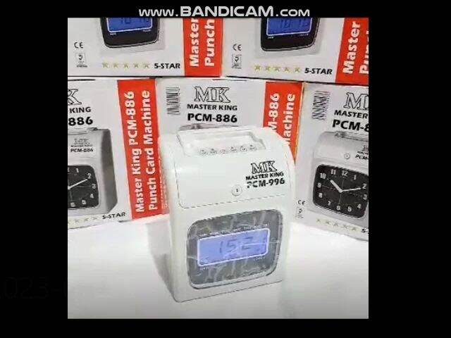 Master King Time Recorder Punch Card Machine Standard Punch Card Mesin ...