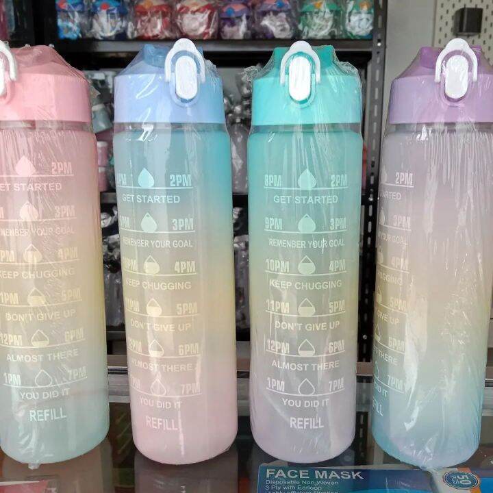 Botol Viral Pelangi/Botol Rainbow 900ML | Lazada Indonesia