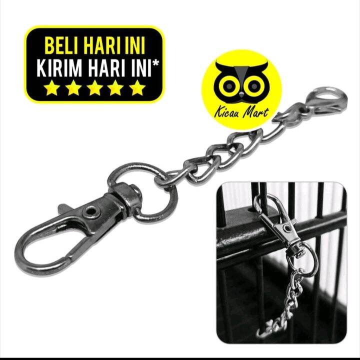 rantai kunci pintu dobel cantolan gembok sangkar kuncian kandang rante ...
