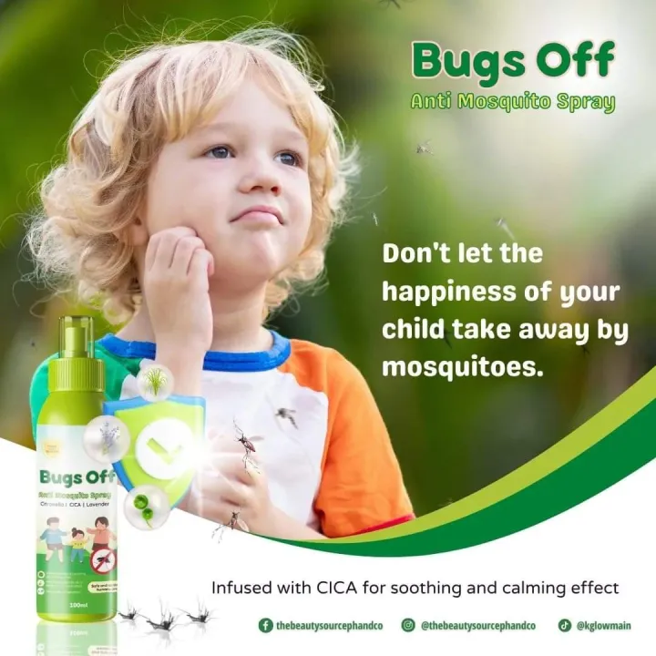 Bugs Off Anti Mosquito Spray with Citronella , Cica and Lavander 100ml | Lazada PH