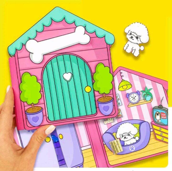 Paper Doll Dog Dollhouse Busy Book Paper Doll Book | Lazada