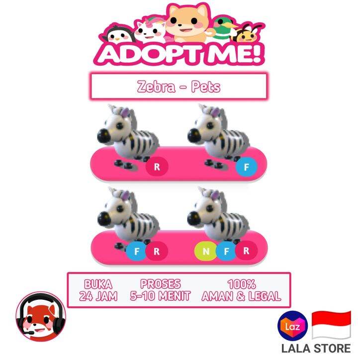 Adopt Me - Zebra - Roblox | Lazada Indonesia