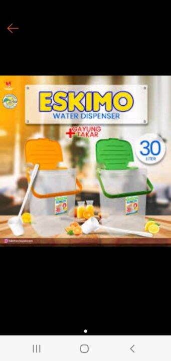 Drink Water Dispenser Jar Eskimo 30 Liter Tabitha / Container Es Buah ...