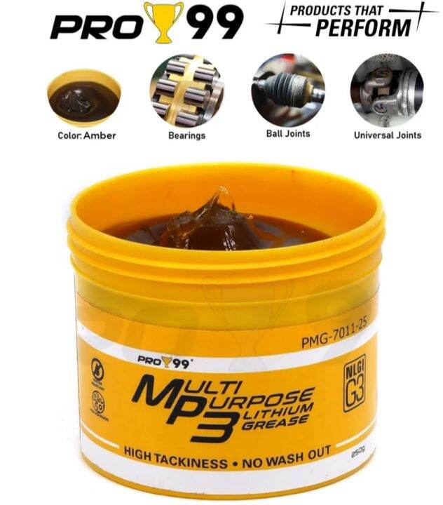 PRO99 MULTI PURPOSE 3 LITHIUM, CALCIUM GREASE 250G | Lazada PH