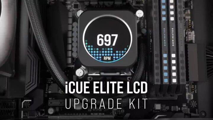 Corsair iCUE ELITE CPU Cooler LCD Display Upgrade Kit - Black/White/Ice ...