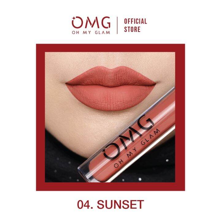 OMG Lip Cream Matte 04 Sunset | Lazada Indonesia