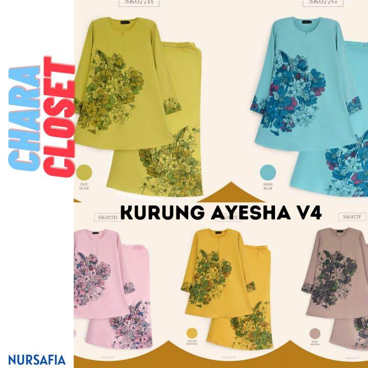 Baju Kurung Raya 2022 Baju Kurung Cikgu Plussize Printed Bercorak Mudah ...