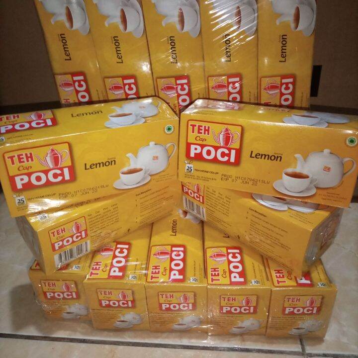 Teh celup rasa lemon-Teh lemon cap poci 25 bag | Lazada Indonesia