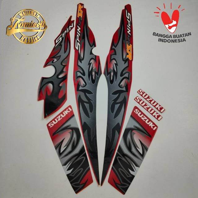 stiker striping decal suzuki spin sr 125 2011 hitam full stiker Lis ...