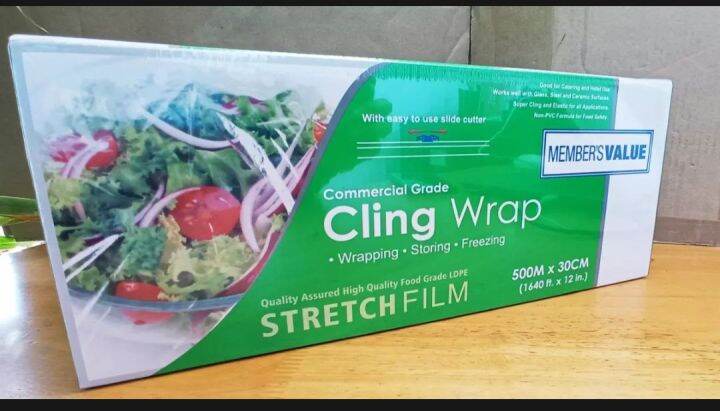 Member's Value Commercial Grade Cling Wrap 500m x 30cm | Lazada PH