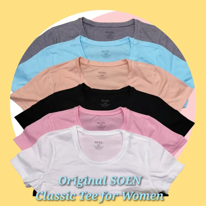 Original Soen Classic Tee for Women(S,M,L,XL) | Lazada PH