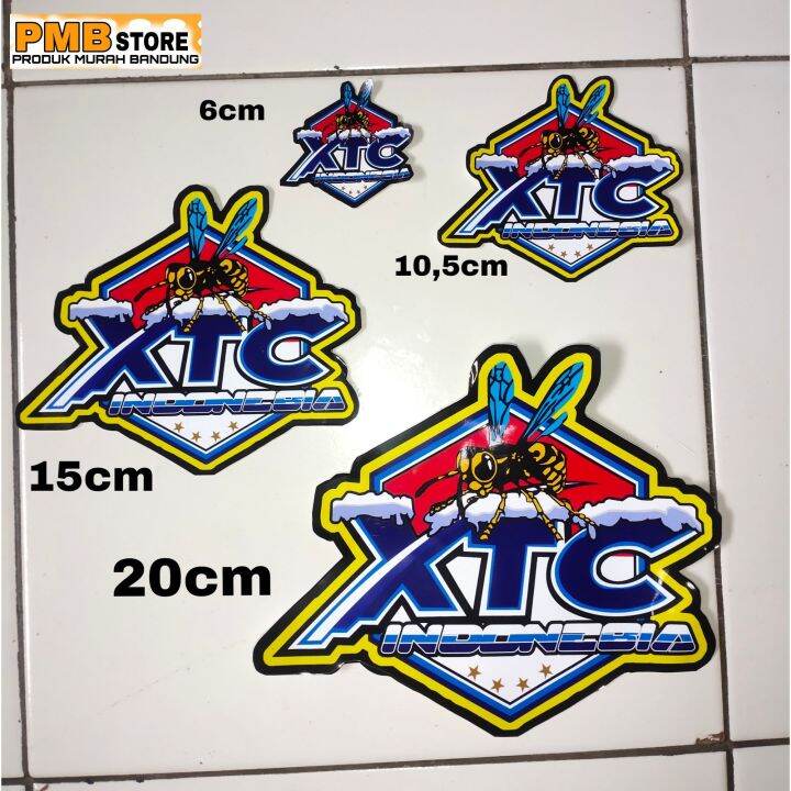 Logo Xtc Indonesia/stiker cutting/stiker motor besar | Lazada Indonesia
