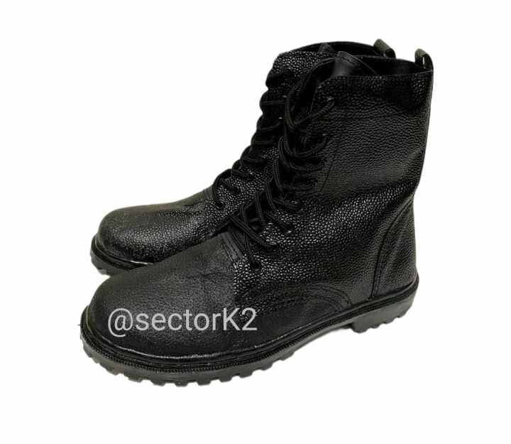 Sepatu PDL Kulit Jeruk SATPAM LINMAS HANSIP | Lazada Indonesia