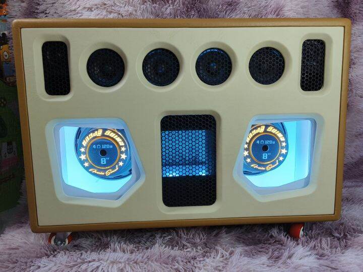 ลำโพงบลูทูธDiy(แบนพาส 8"คู่)ระบบ 2.1 | Lazada.co.th