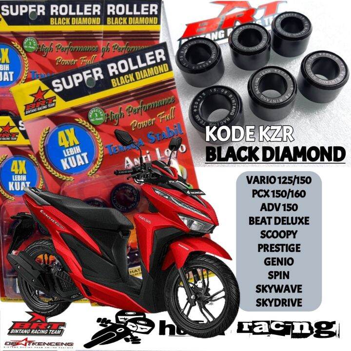 ROLLER RACING BRT VARIO 125/150 NEW LED SUPER ROLLER BLACKDIAMOND ECERAN SILANG/MIX BRT ORIGINAL ...