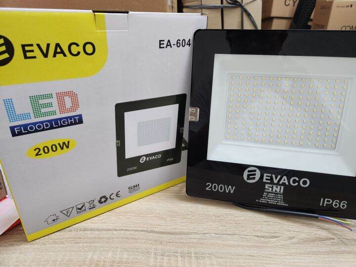 KAP LAMPU SOROT LED EVACO 200 WATT SNI IP66 | Lazada Indonesia