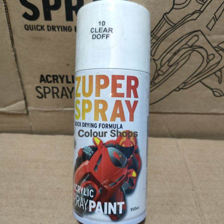 Zuper Pilox Pilok Cat Semprot Warna Clear Doff Pernis Dop 10 150cc ...