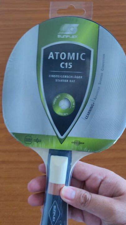 Sunflex Atomic C15 Ergo Grip Concave Handle Table Tennis Bat | Lazada PH