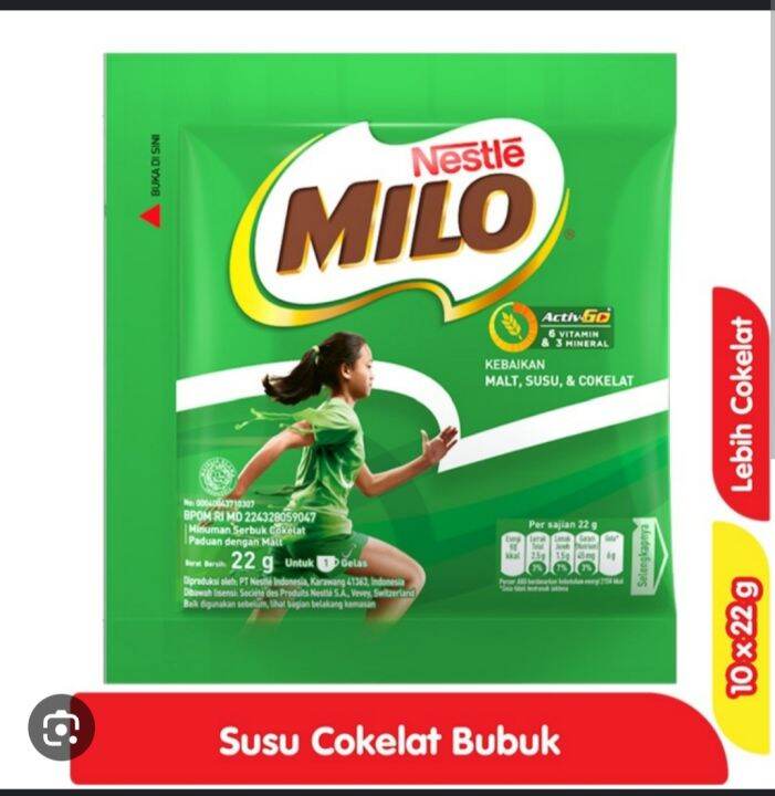 Milo sachet 22 gr isi 10 pcs | Lazada Indonesia
