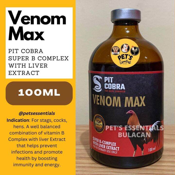 Venom Max Pit Cobra Super B-Complex with Liver Extract 100ML | Lazada PH