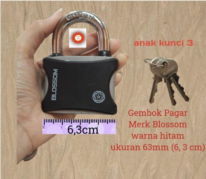 Gembok pagar besar 63mm blossom | Lazada Indonesia