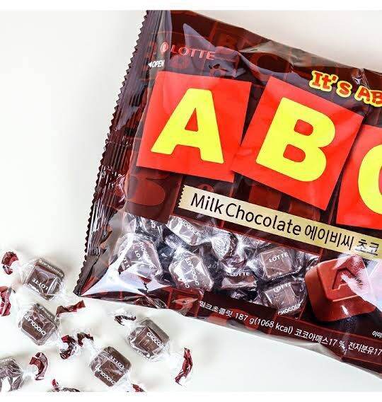 [🚚พร้อมส่ง] 롯데제과 abc초콜릿 ล็อดเต้ ช็อคโกเเล็ตนม Lotte ABC Milk Chocolate ...
