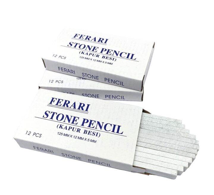 KAPUR BESI FERRARI PUTIH - PLATE STONE PENCIL - PENSIL TULIS BESI ...