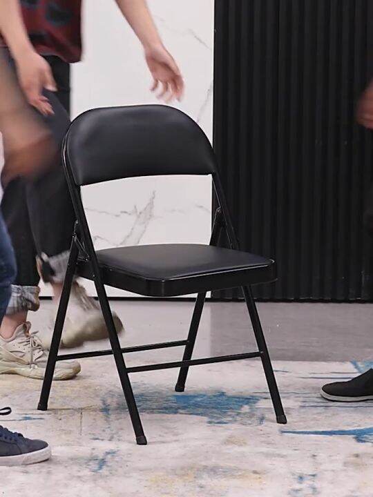 No installation Foldable Chair With Cushion Negotiation Chair ...