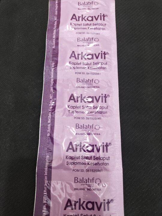 ARKAVIT KAPLET ( Multivitamin untuk menjaga daya tahan tubuh ) | Lazada ...