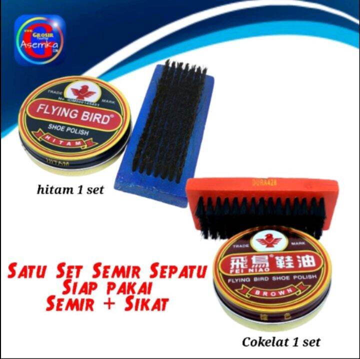 Semir sepatu+ sikat semir | Lazada Indonesia