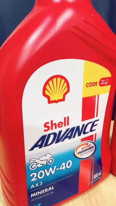 SHELL ADVANCE AX3 20W-40 (800mL) | Lazada PH