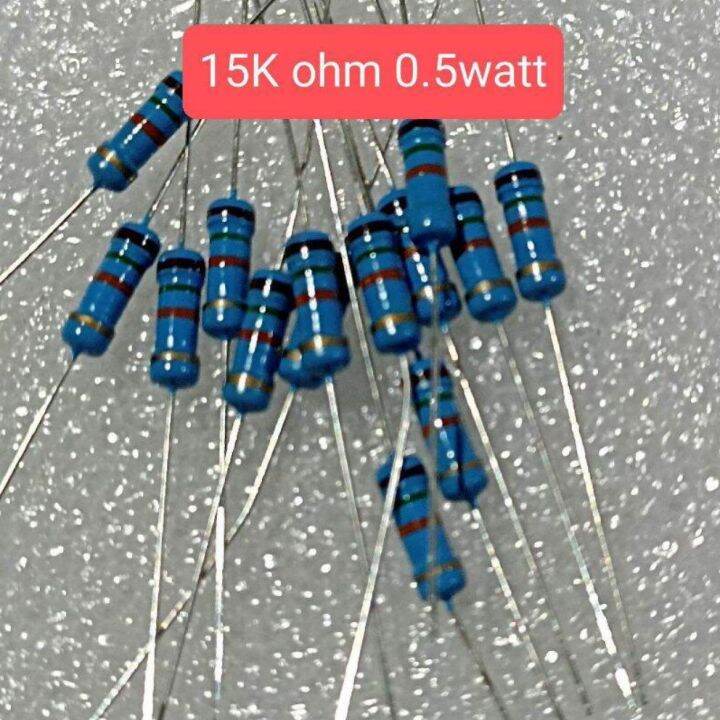 10pcs RESISTOR 15K OHM 0.5WATT 15Kohm setengah watt 0.5 watt 0,5watt 15K ohm | Lazada Indonesia