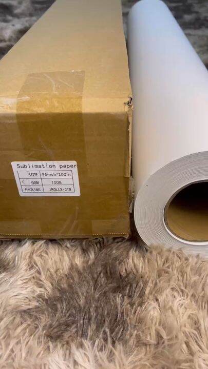 Omybuhay 36 inches Sublimation Paper Rolls (100Gsm) Transfer Paper for ...