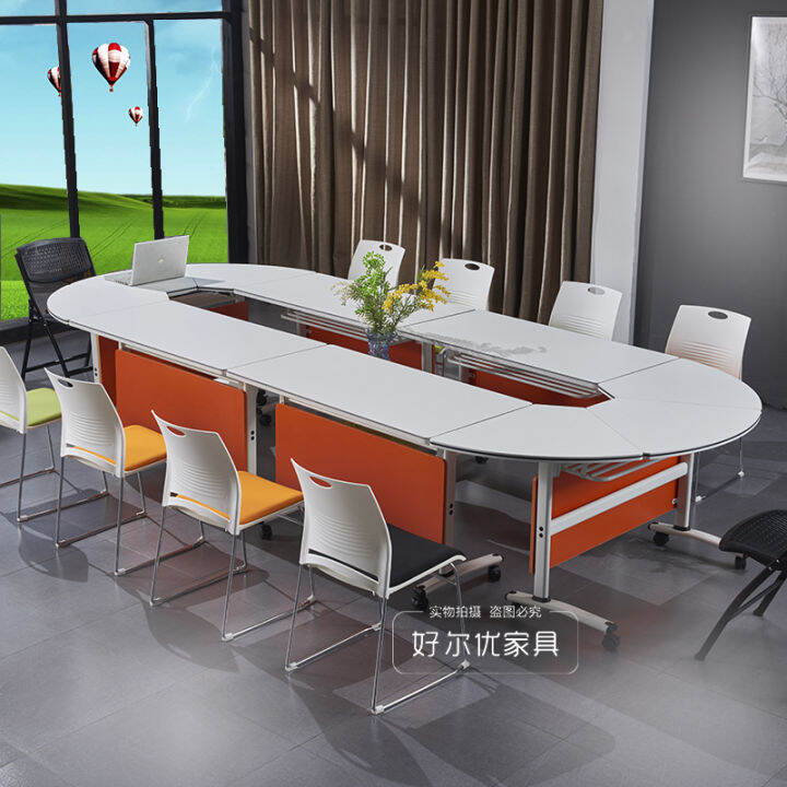 Meeting Room Bench Meeting Training Table Double Folding Conference ...