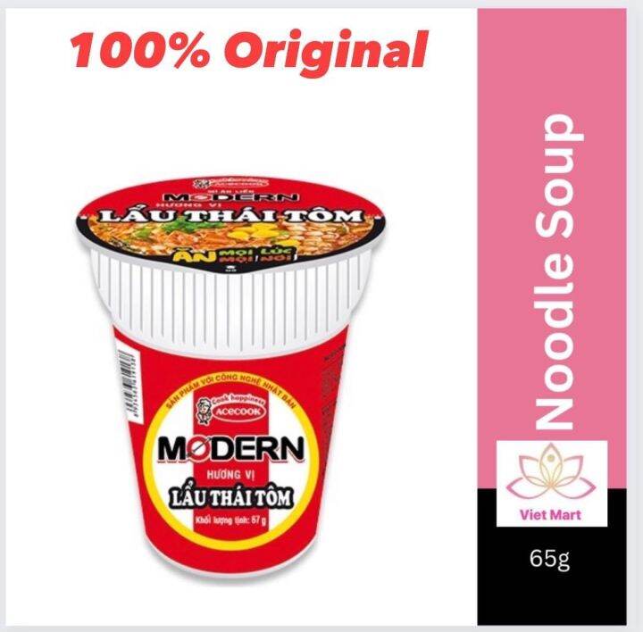 1Box*24Cup Acecook Vietnam Tomyam Flavor Instant Noodle 65g- Mi Modern Lau Thai Tom | Lazada