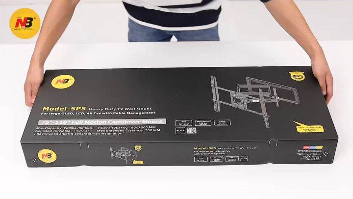 FANTASY NB North Bayou SP5 Heavy Duty TV Wall Mount Double Arms ...
