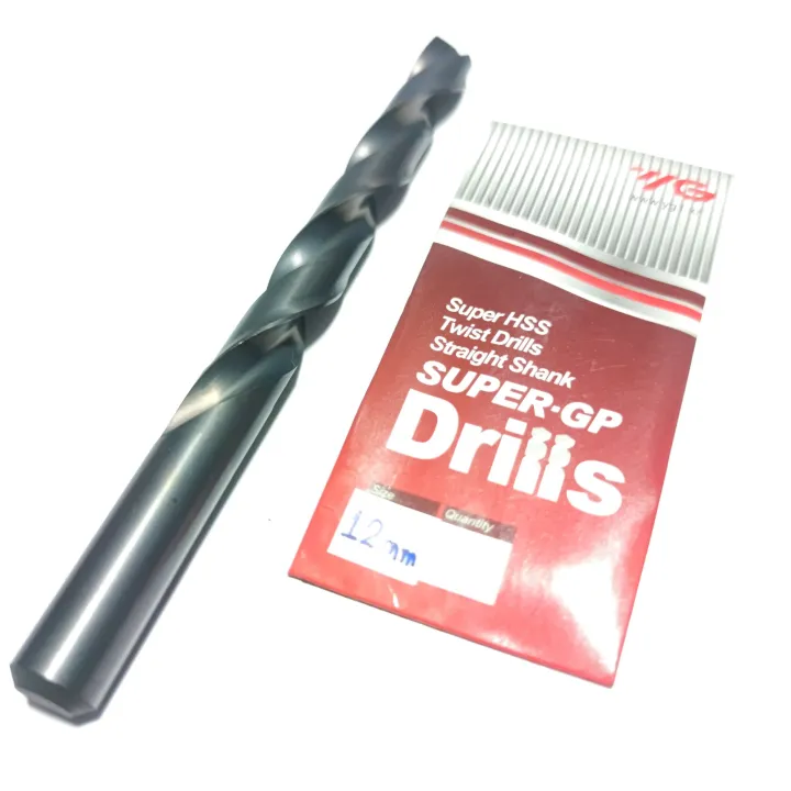 ดอกสว่านไฮสปีดเจาะเหล็กก้านตรงขนาดไดมิเตอร์ Drill HSS Straight Shank 12.0มม. แบรนด์ YG1 สำหรับ ...