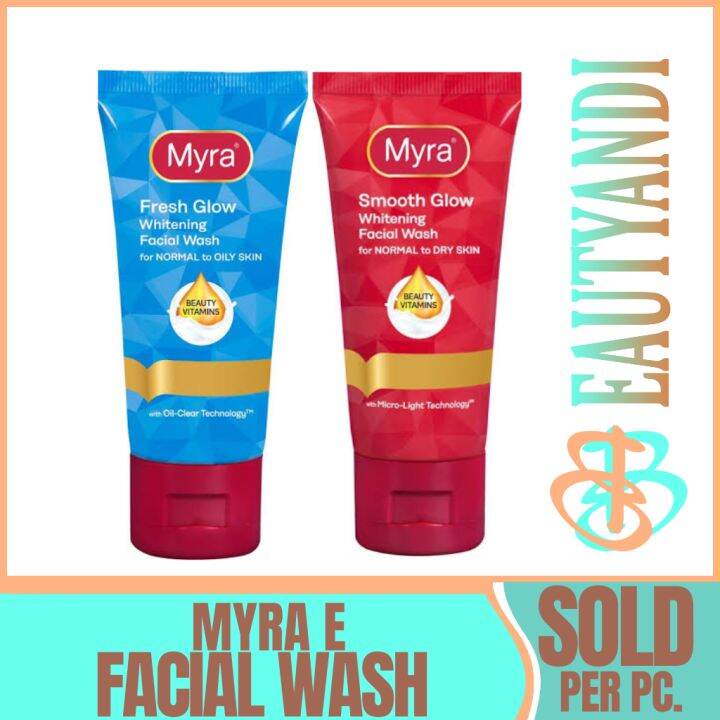 Myra E whitening Facial Wash - Fresh glow | Smooth glow | Lazada PH