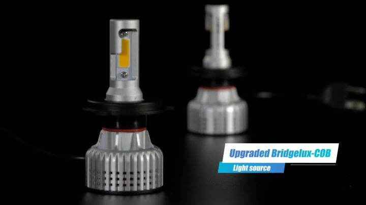 Novsight N12Y H4 H11 LED Headlight Car Foglamp Yellow Light 72W 10000LM Bulb (ORIGINAL 2PCS ...