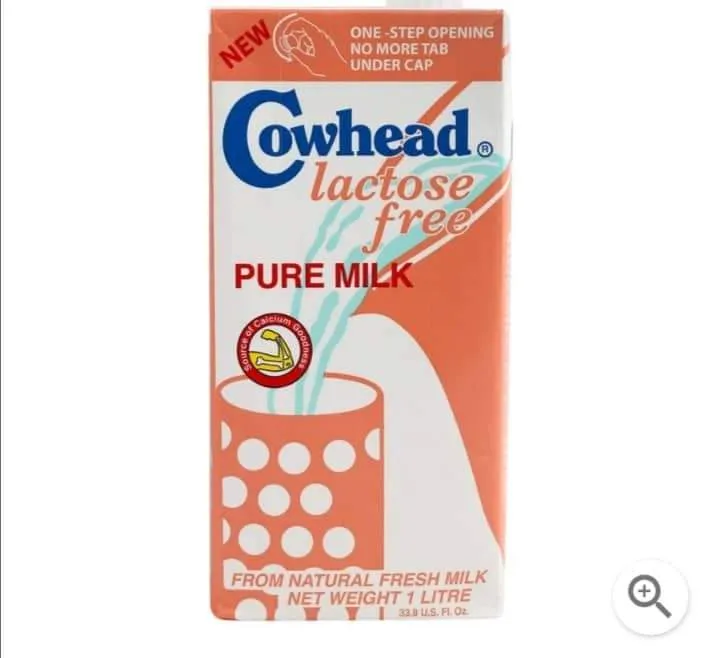 COWHEAD LACTOSE FREE PURE MILK (1liter)made from natural fresh milk ...