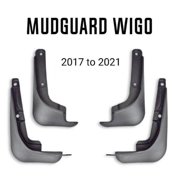 Toyota Wigo 2017-2022 Mudguard / Mudflaps Made in Thailand Toyota Wigo ...