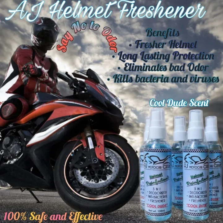 Helmet Freshener Disinfectant 100ml Cool dude Scent | Lazada PH