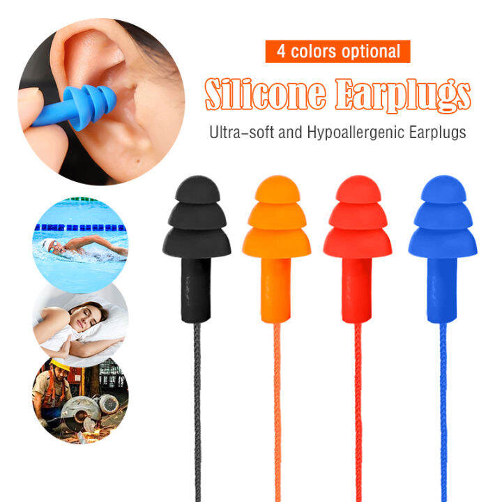 Ear plug waterproof Noise Reduction Soft Foam safety Earplug Reusable ...