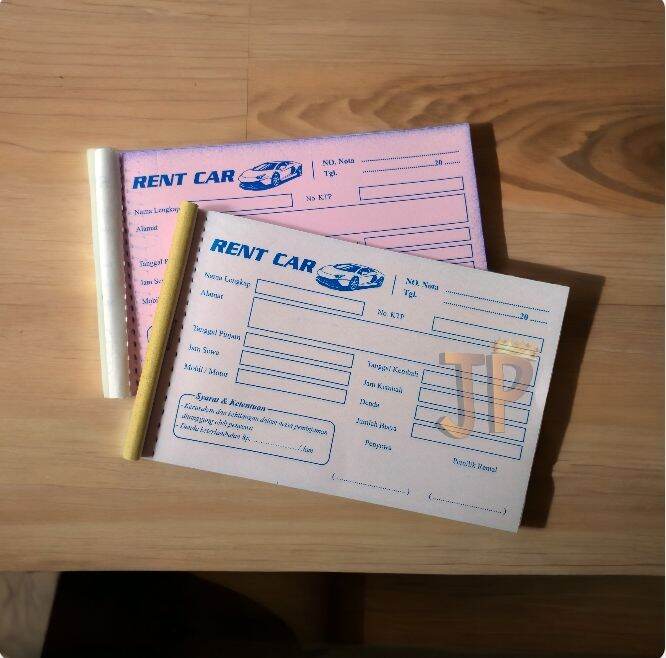 Nota Sewa Mobil Nota Rental Mobil Kosongan 2 Ply | Nota Rent Car ...