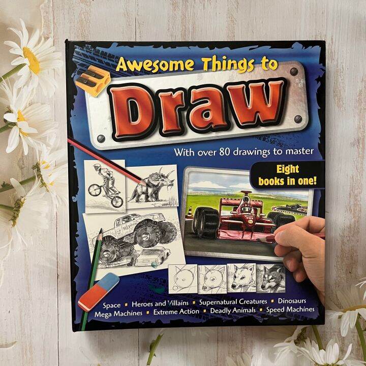 หนังสือกิจกรรม ฝึกวาดรูป 🌟 Awesome Things to Draw 🌟 | Lazada.co.th