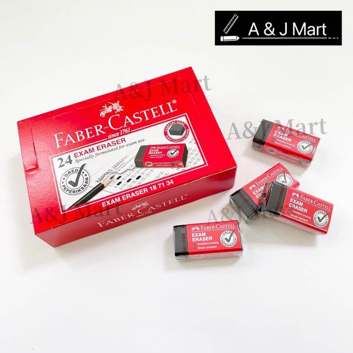 Faber-Castell Exam Eraser 187134/ Pemadam Getah/ 橡皮擦 (1pcs) | Lazada