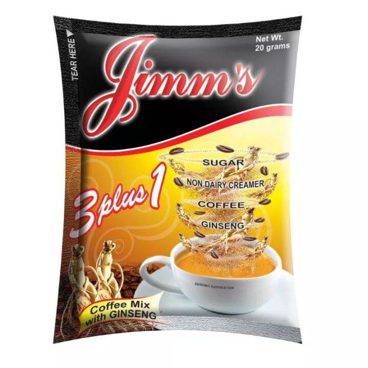 JIMM'S 3plus1 Coffee (with GINSENG) 20g x 12sachets | Lazada PH