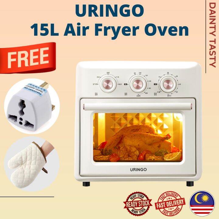 URINGO 5-in-1 Function of 15L capacity Air Fryer Oven 5+1功能 空气炸烤箱 | 6 months warranty | Lazada