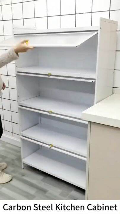 3/4/5 Layers Kitchen dust cabinet Kitchen Rack Rustproof Storage ...