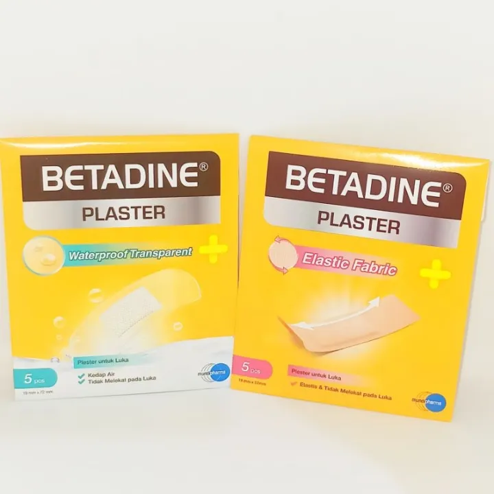 BETADINE Plaster Elastic Fabric Plester Luka 5 pc | Lazada Indonesia